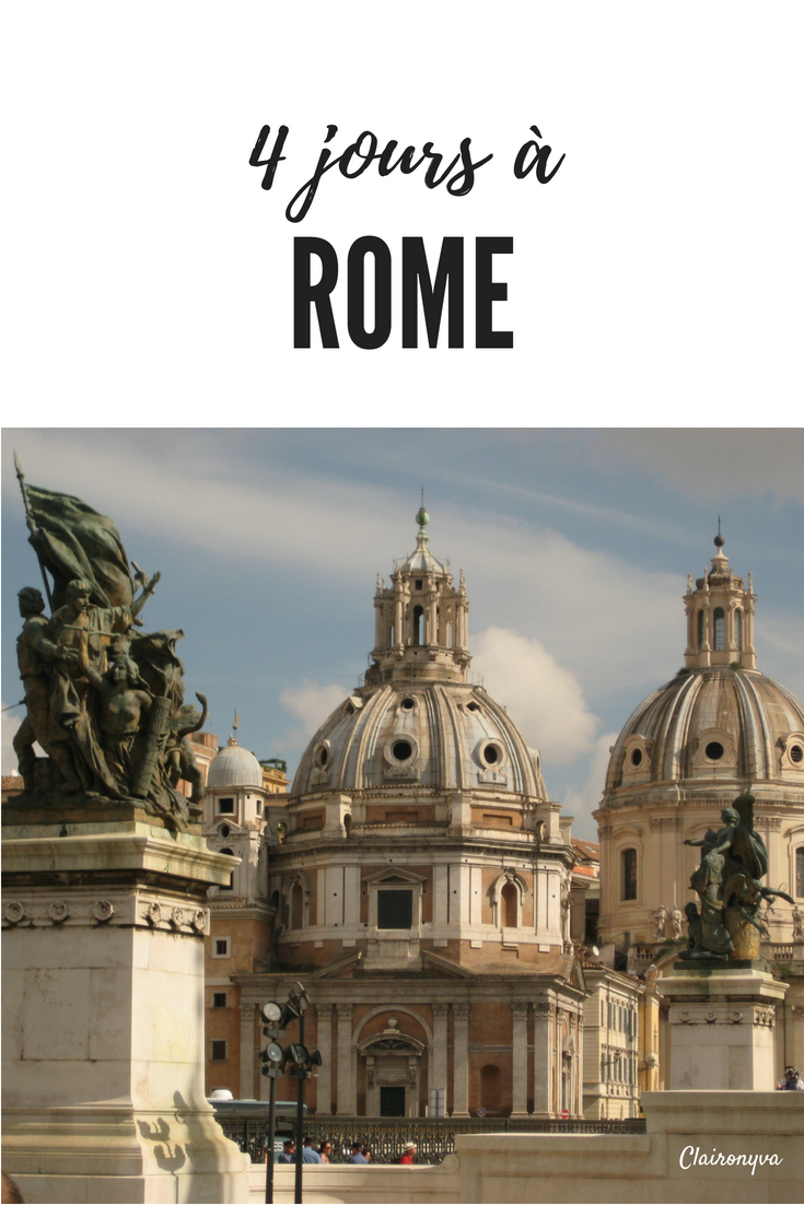 Visite de la belle Rome pendant 4 jours